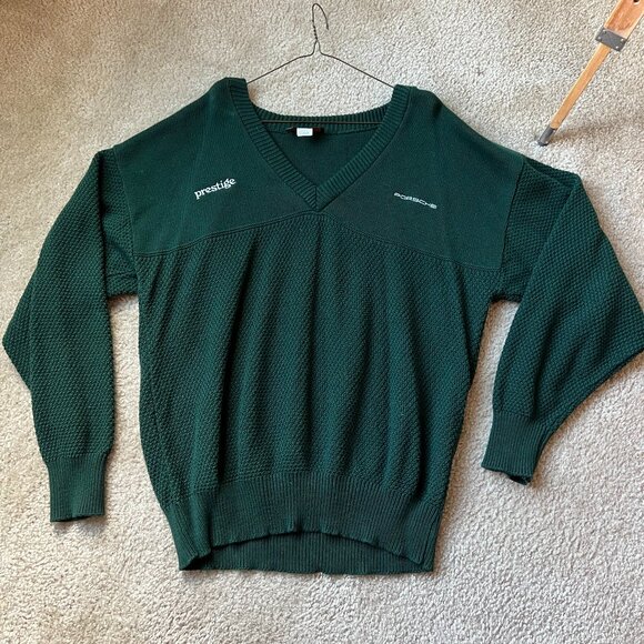 Porsche Design | Sweaters | Vintage Porsche Waffle Knit Sweater | Poshmark